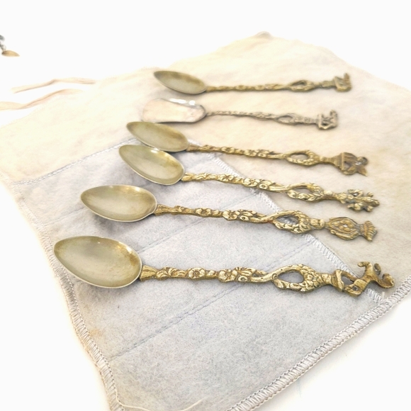 Roma Italy | Kitchen | Vintage Set 5 Italian Silver Plate Figural ...